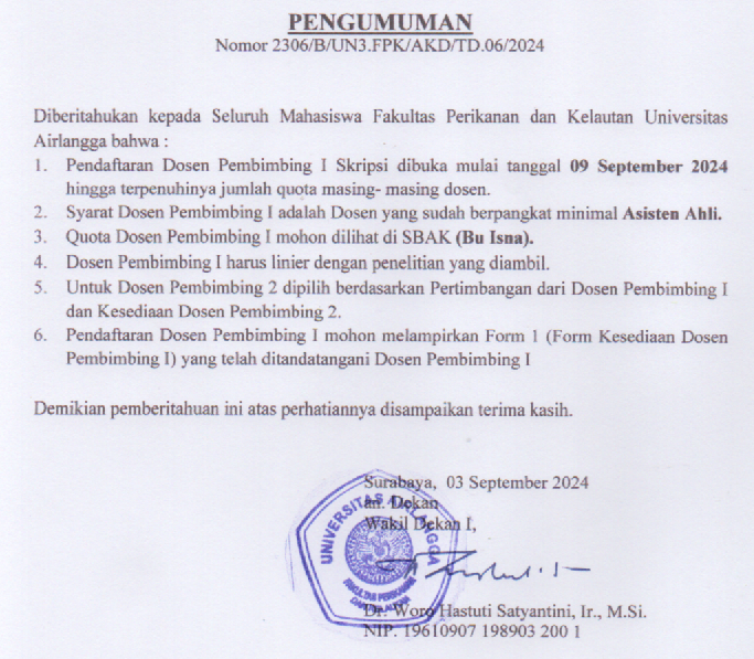 Beranda FPK UNAIR - Fakultas Perikanan dan Kelautan Universitas ...
